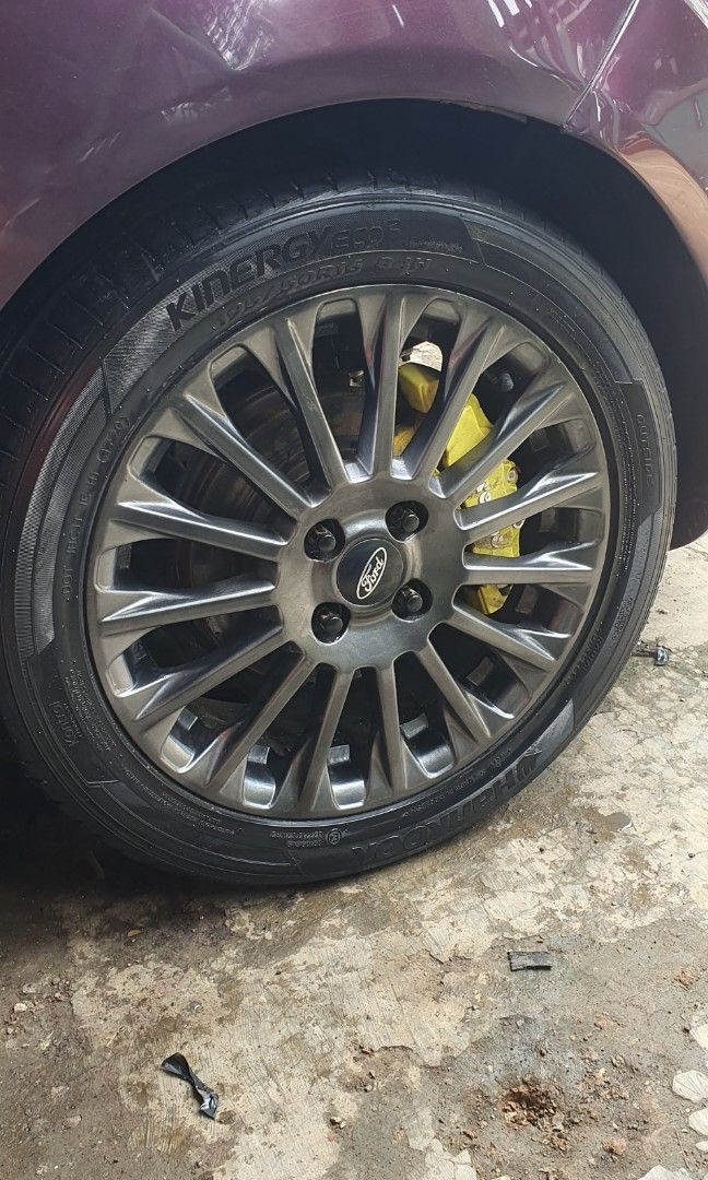 Velg original ford fiesta ecoboost R16 ban 195/50 pnp yaris, jazz, vios ...