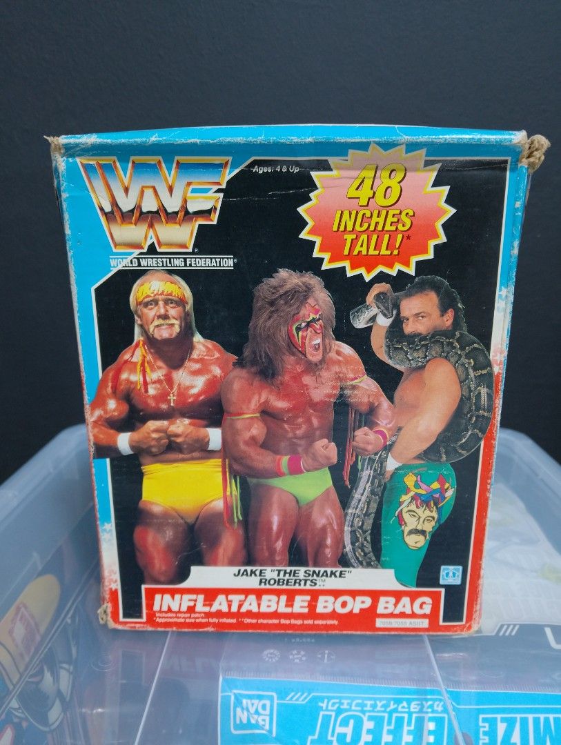 Vintage 90s Toys Hasbro WWF/WWE Inflatable Bop Bag Jake "The Snake ...