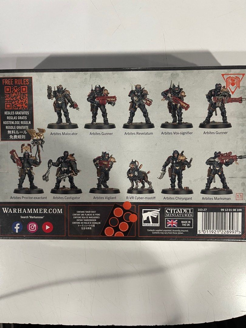 Warhammer 40k Kill team Exaction Squad Adeptus Arbites Enforcement Unit ...