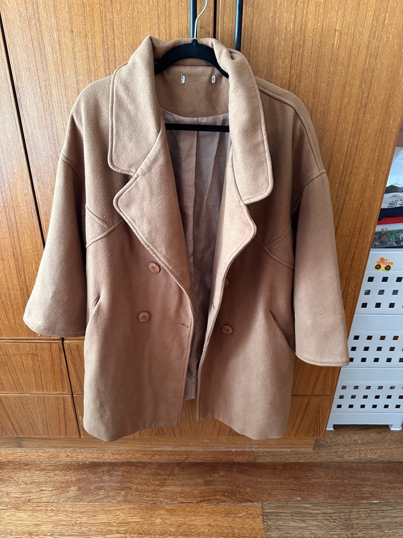 Whool Trench coat XL, Women's Fashion, Coats, Jackets and Outerwear on ...