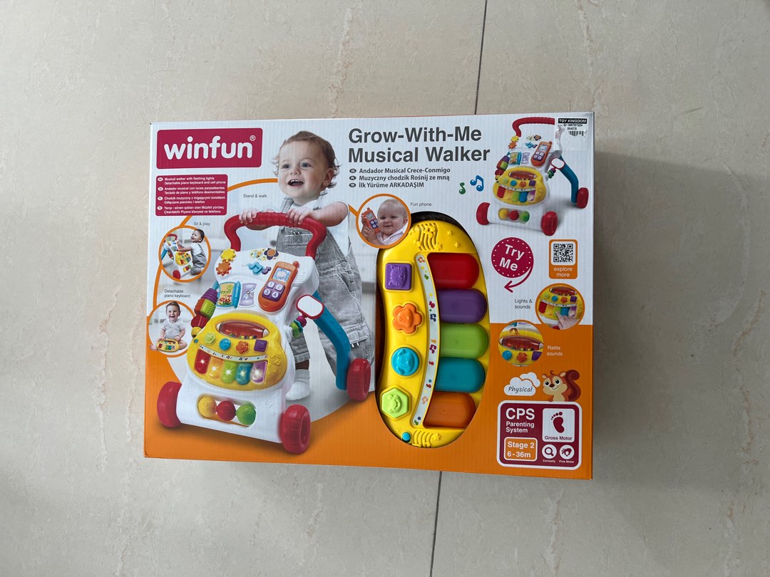 WinFun Grow-with-me Musical Walker, Hobbies & Toys, Toys & Games on ...