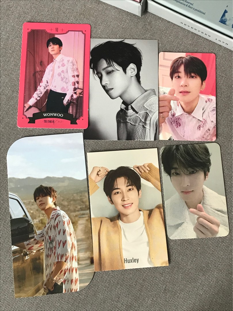 Wonwoo seventeen photocards, Hobbies & Toys, Collectibles & Memorabilia, K-Wave on Carousell