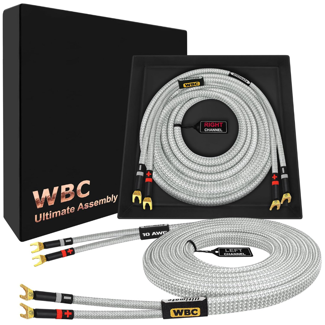 WORLDS BEST CABLES 6 Foot Ultimate - 10 AWG - Ultra-Pure OFC - Premium ...