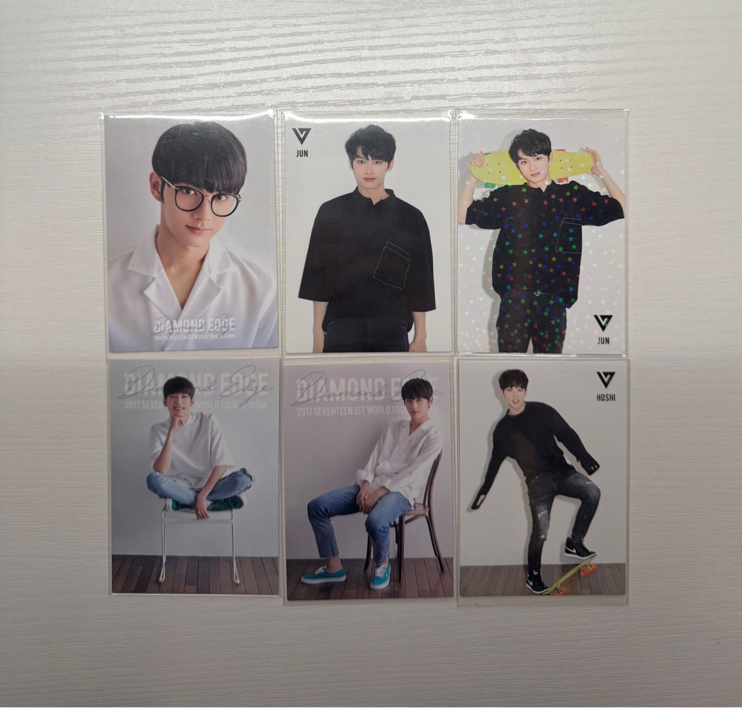 WTS Seventeen Jun Wonwoo Hoshi Diamond Edge Japan Trading Card Chair ...