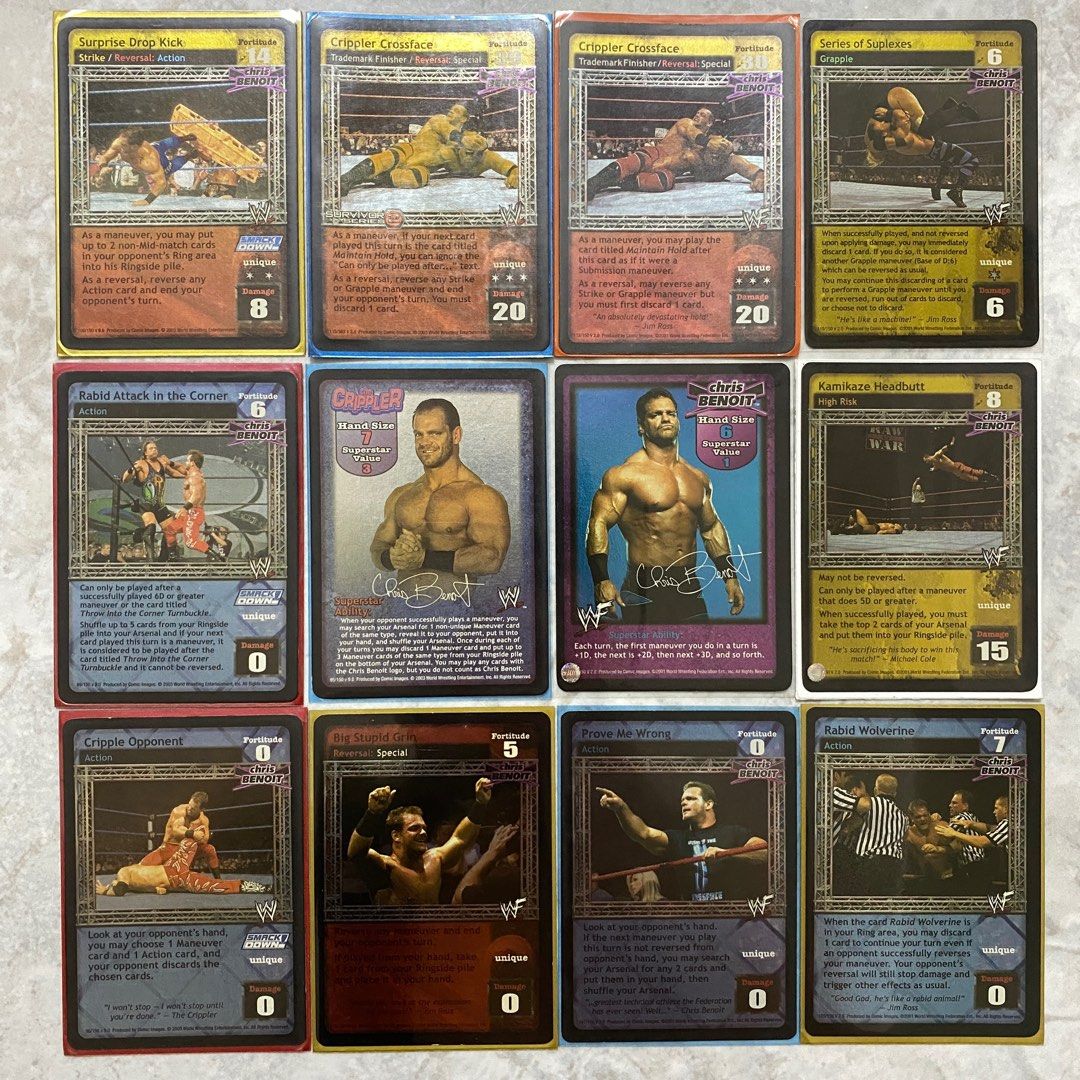 WWF/WWE Raw Deal Chris Benoit/The Crippler Set, Hobbies & Toys, Toys & Games on Carousell