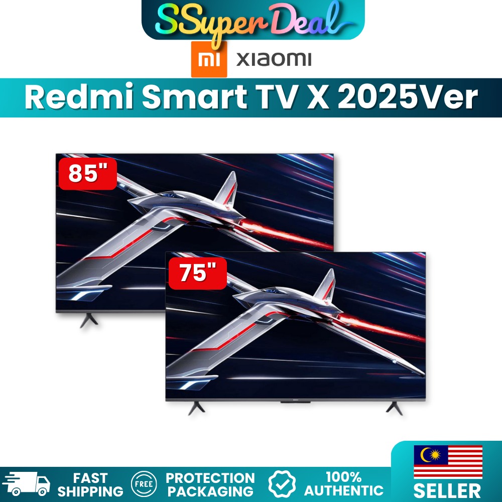 Xiaomi Redmi Smart TV X 85'' / 75'' 2025Ver 4K UI Ultra HD Fast WiFi 6 ...