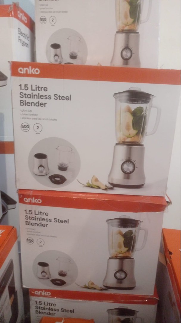 1,5 Litre Stainless Steel Blender Anko, Kitchen & Appliances di Carousell