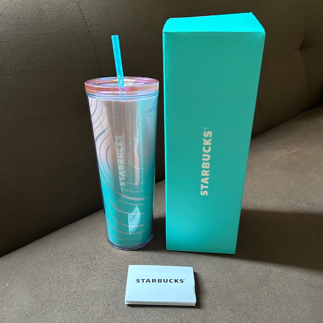 2025 STARBUCKS TRADITIONS TURQUOISE COLD CUP, Furniture & Home Living ...