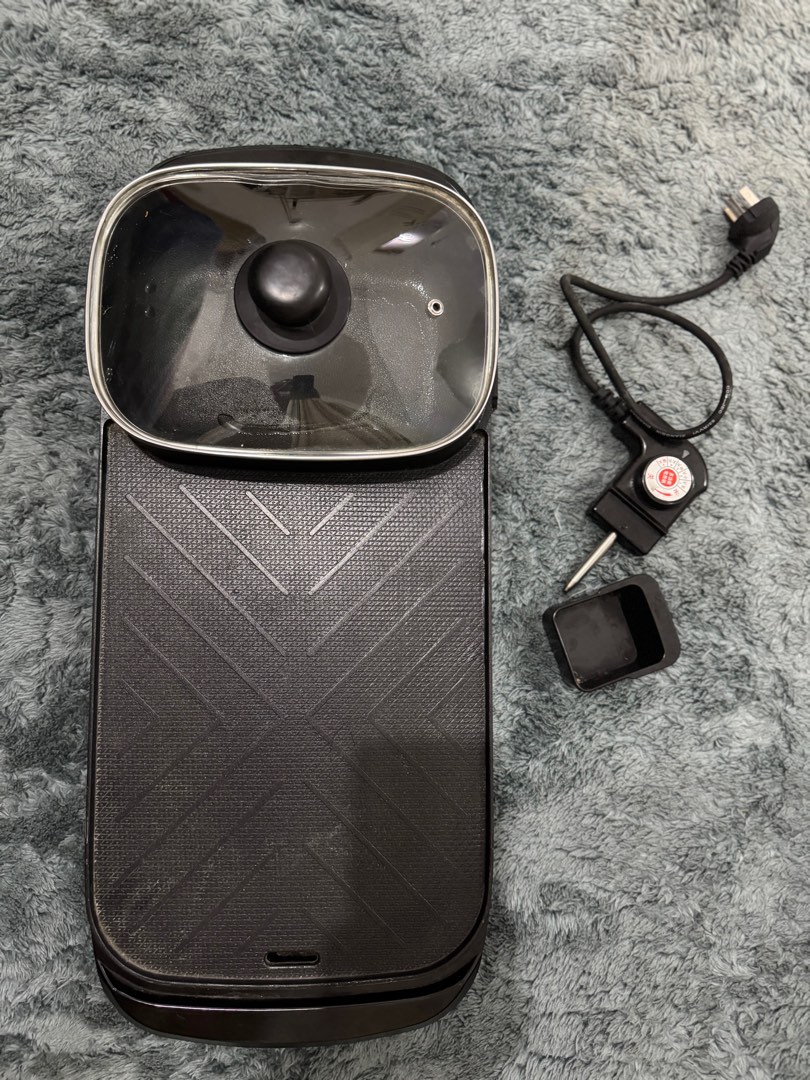 2-in-1 Korean Style Electric BBQ Grill Samgyup w/ Hotpot, Furniture ...