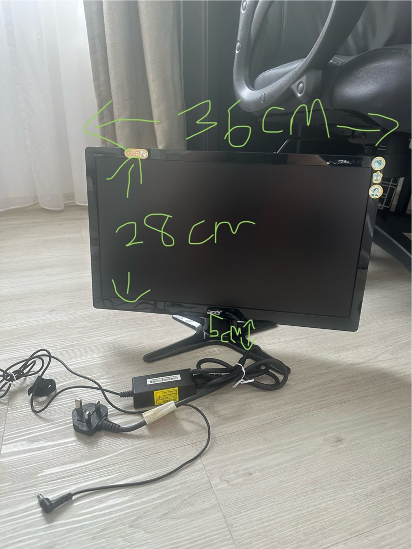 Acer monitor, Computers & Tech, Parts & Accessories, Monitor Screens on Carousell