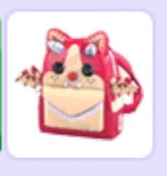 adopt me strawberry shortcake bat dragon backpack for rm16, Video ...