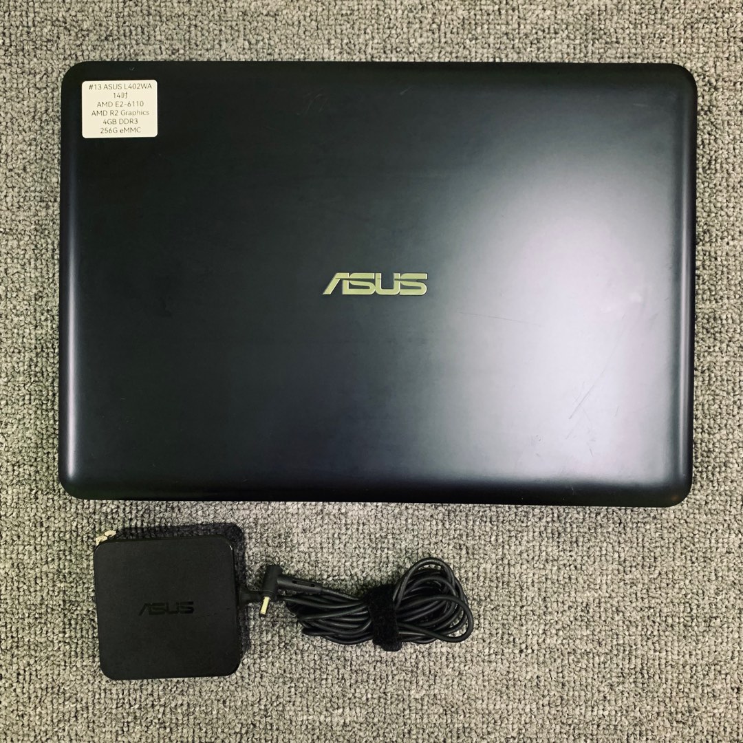ASUS L402WA｜14吋 AMD E2-6110/4GB/256G eMMC｜紳士藍｜二手良品｜#13, 電腦及科技產品, 桌上電腦或 ...