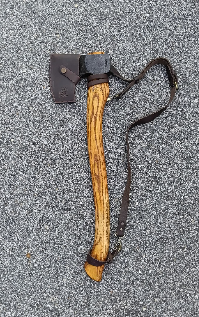 Big Kapak Axe Hand Forged Bushcraft Camping Survival, Sports Equipment ...