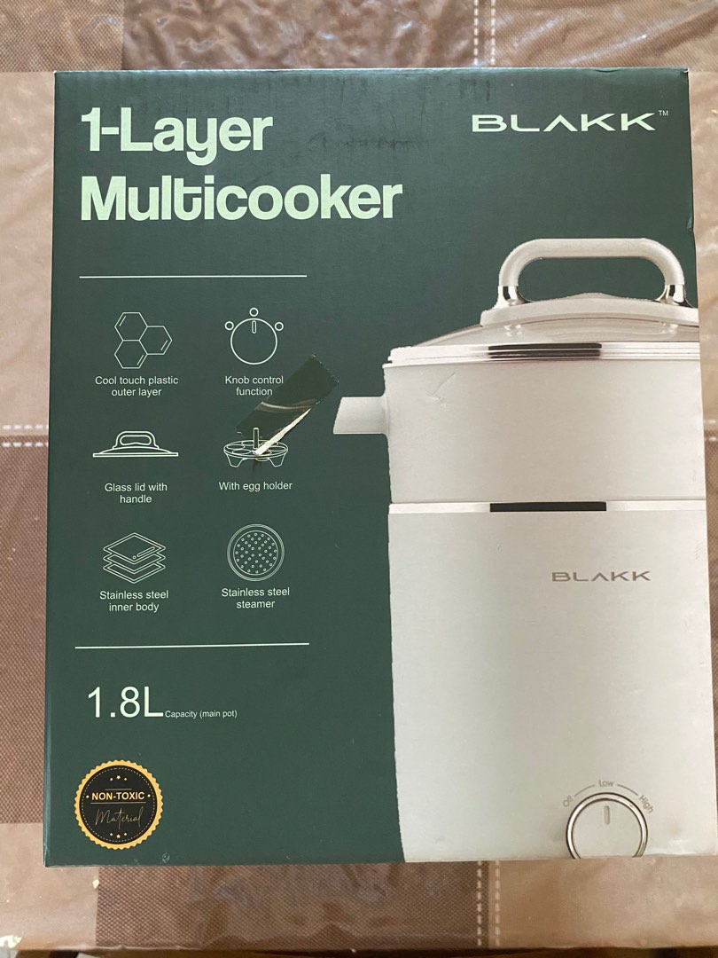 Blakk 1 layer multicooker, TV & Home Appliances, Kitchen Appliances ...