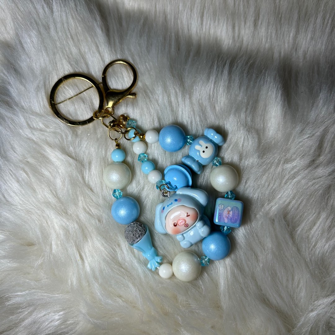 Blue Bag Charm, Women's Fashion, Jewelry & Organizers, Charms on Carousell