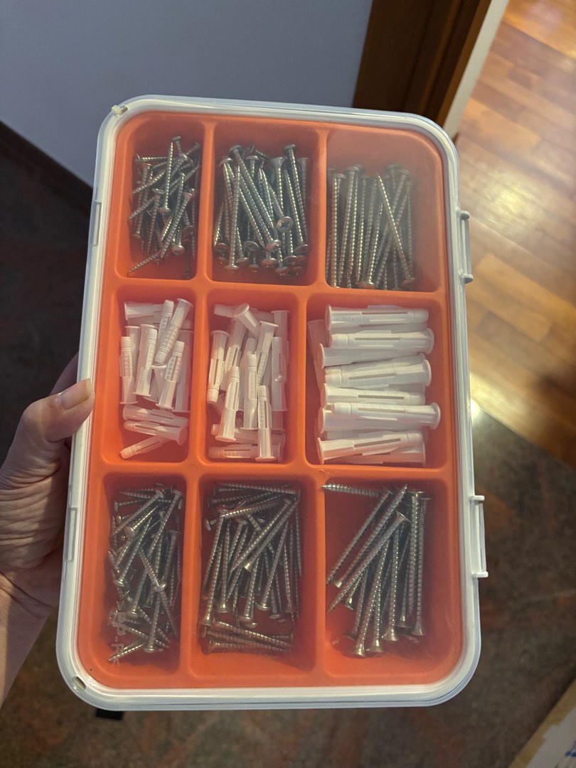 BNIB IKEA 001.692.49 Fixa 260-Piece Screw and Plug Set, Steel ...