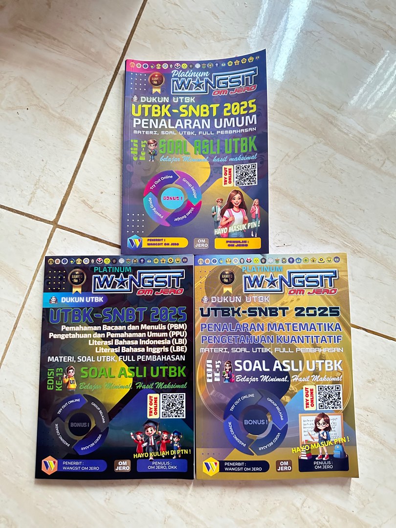 BUKU WANGSIT OM JERO UTBK SNBT PLATINUM 2025 (Take All bisa, satuan bisa), Barang Yang Dicari di ...