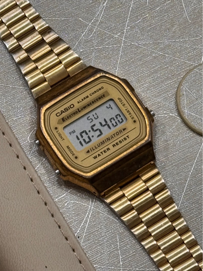 Casio Illuminator Gold, Women's Fashion, Watches & Accessories, Watches ...