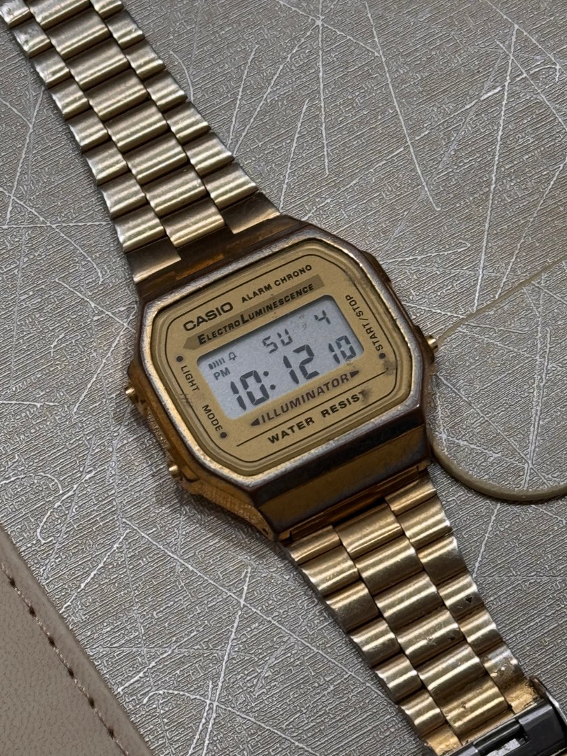 Casio Illuminator Gold, Men's Fashion, Watches & Accessories, Watches ...