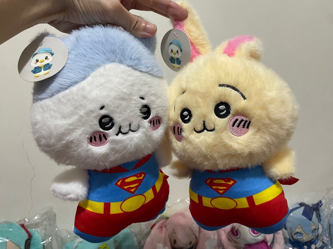 Chiikawa Usagi Superman Plush Bundle, Hobbies & Toys, Toys & Games on ...