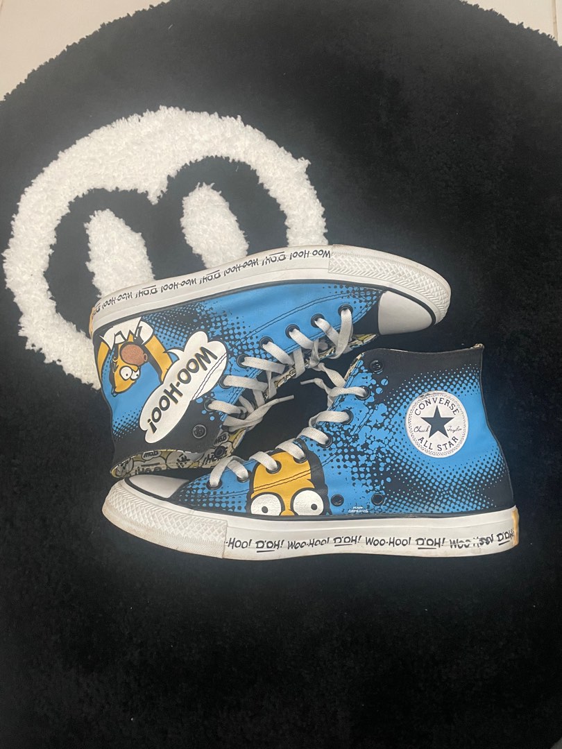 converse x the simpsons, Men's Fashion, Footwear, Sneakers on Carousell