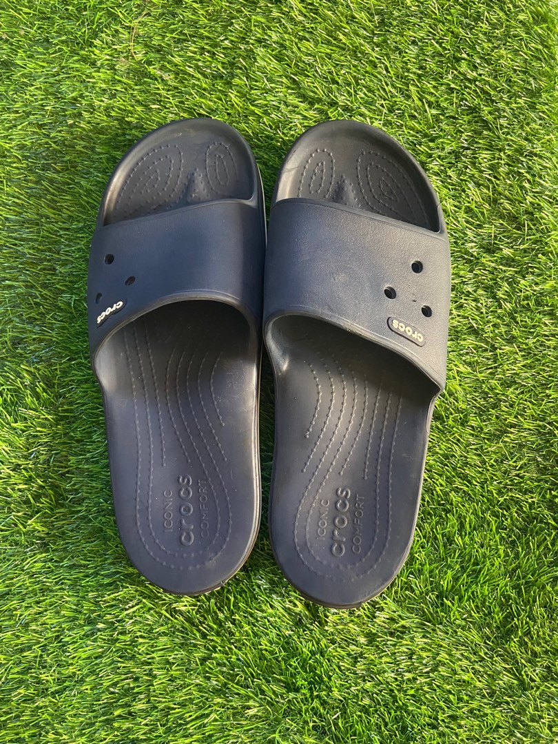 Crocs crocband slide, Men's Fashion, Footwear, Slippers & Slides on ...