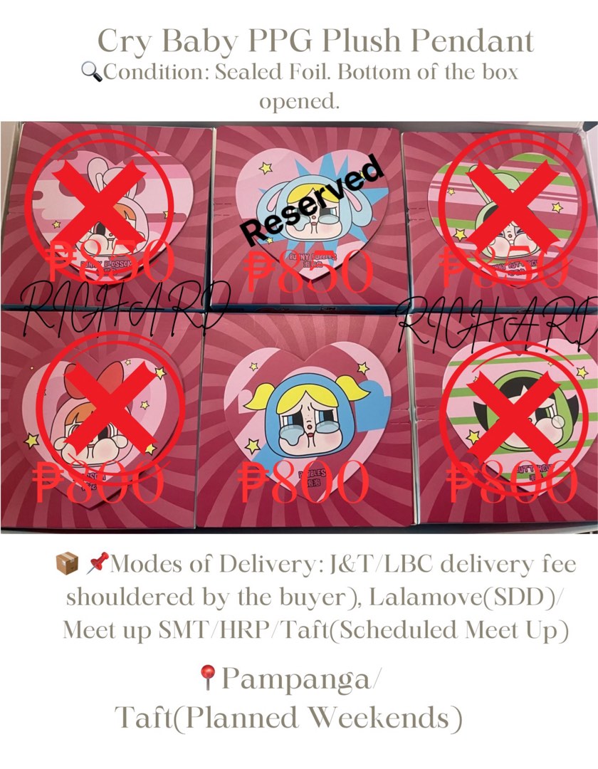 Cry Baby x PPG Plush Pendant (ON HAND) - Regular Bubbles , Hobbies ...