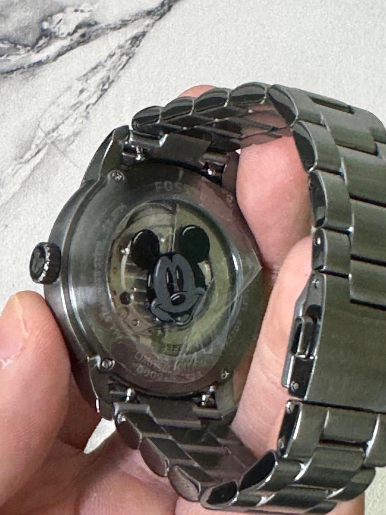 Disney x Fossil Limited Edition Shadow Mickey Mouse Watch, Luxury, Watches on Carousell