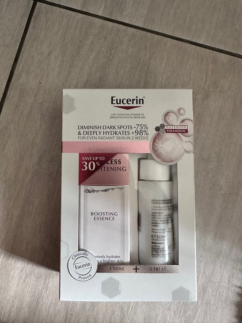 Eucerin spotless brightening serum set, Beauty & Personal Care, Face ...