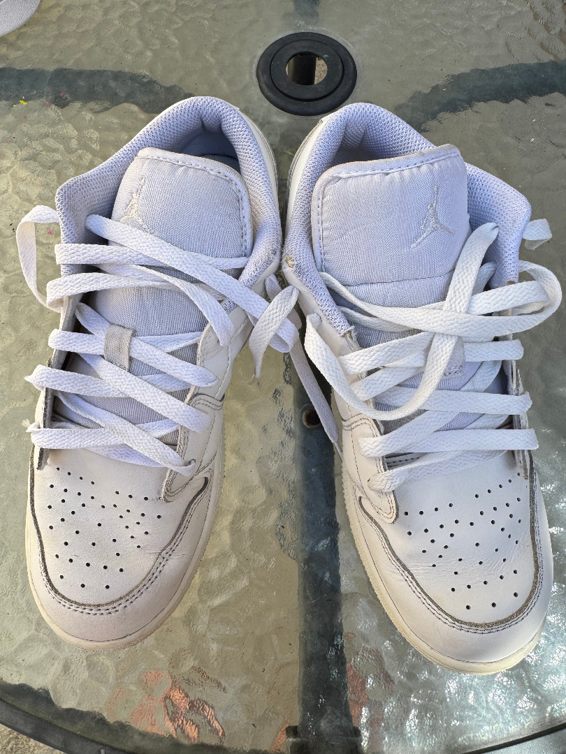 FOR SALE: (USED) - J1 mid triple white (GS), Babies & Kids, Babies ...