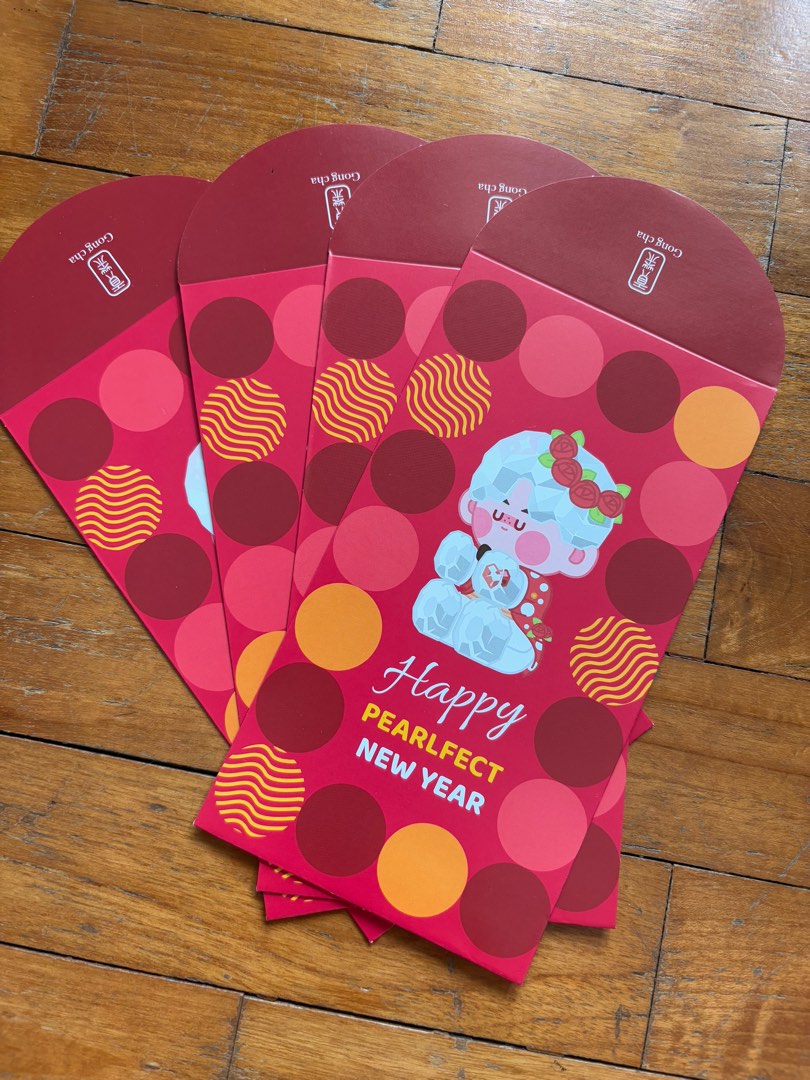 Gong Cha Pop Mart Red Packet Ang Pao Ang Pow, Hobbies & Toys ...