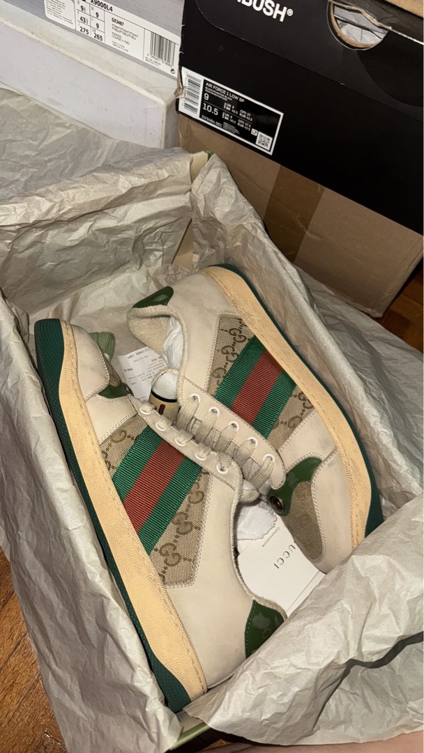 Gucci screener, Luxury, Sneakers & Footwear on Carousell
