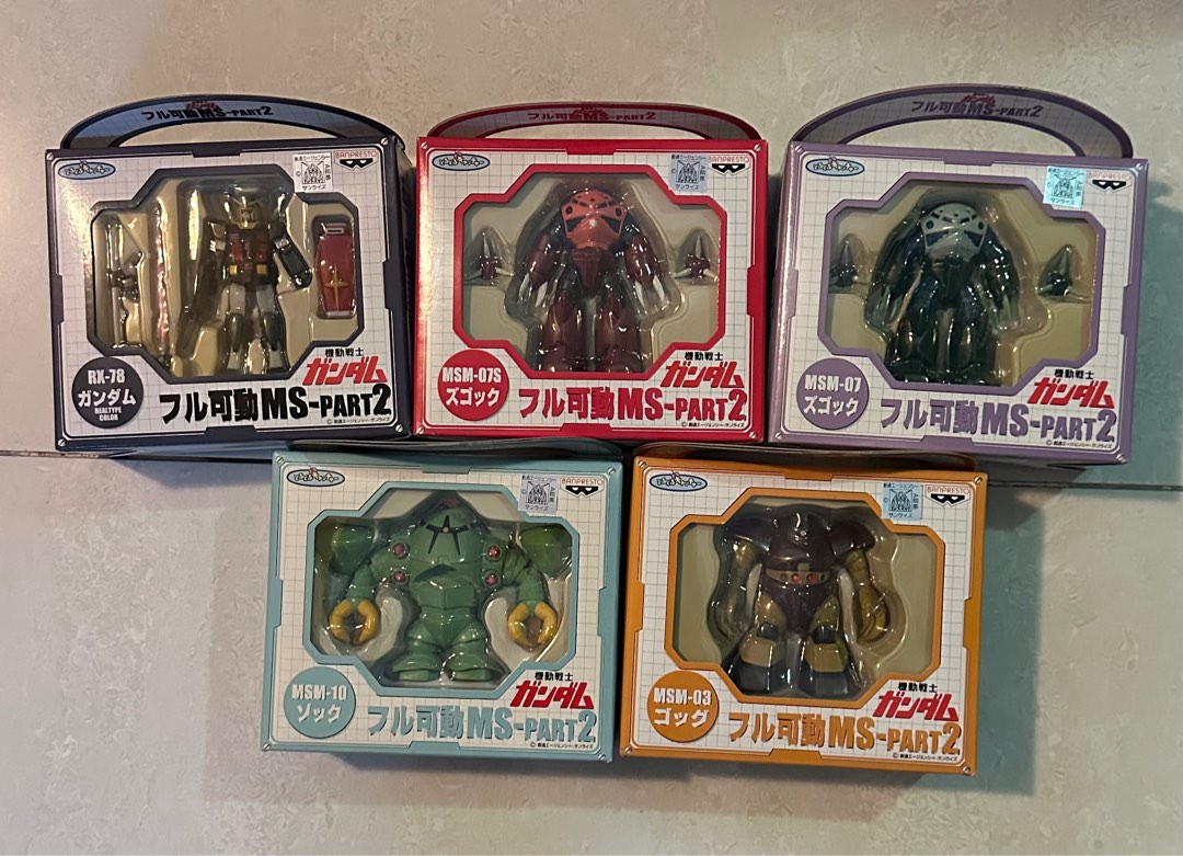 Gundam Full Action MS Zock 高達 全可動 眼鏡廠 景品 RX-78 MSM-07S 馬莎專用魔蟹 MSM-10 雙面 ...