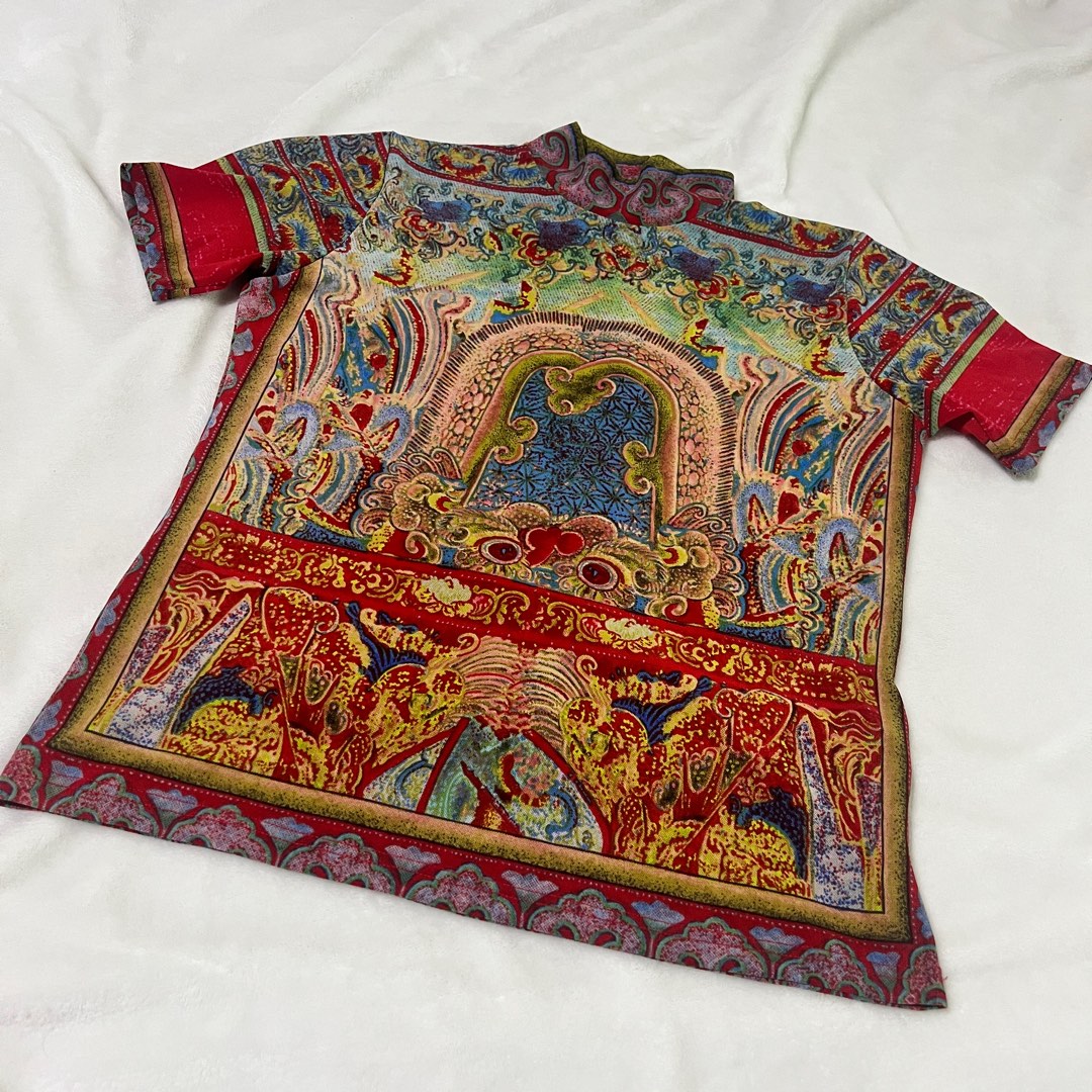 y2k jean paul gautier inspired tattoo print mesh top | unisex ...