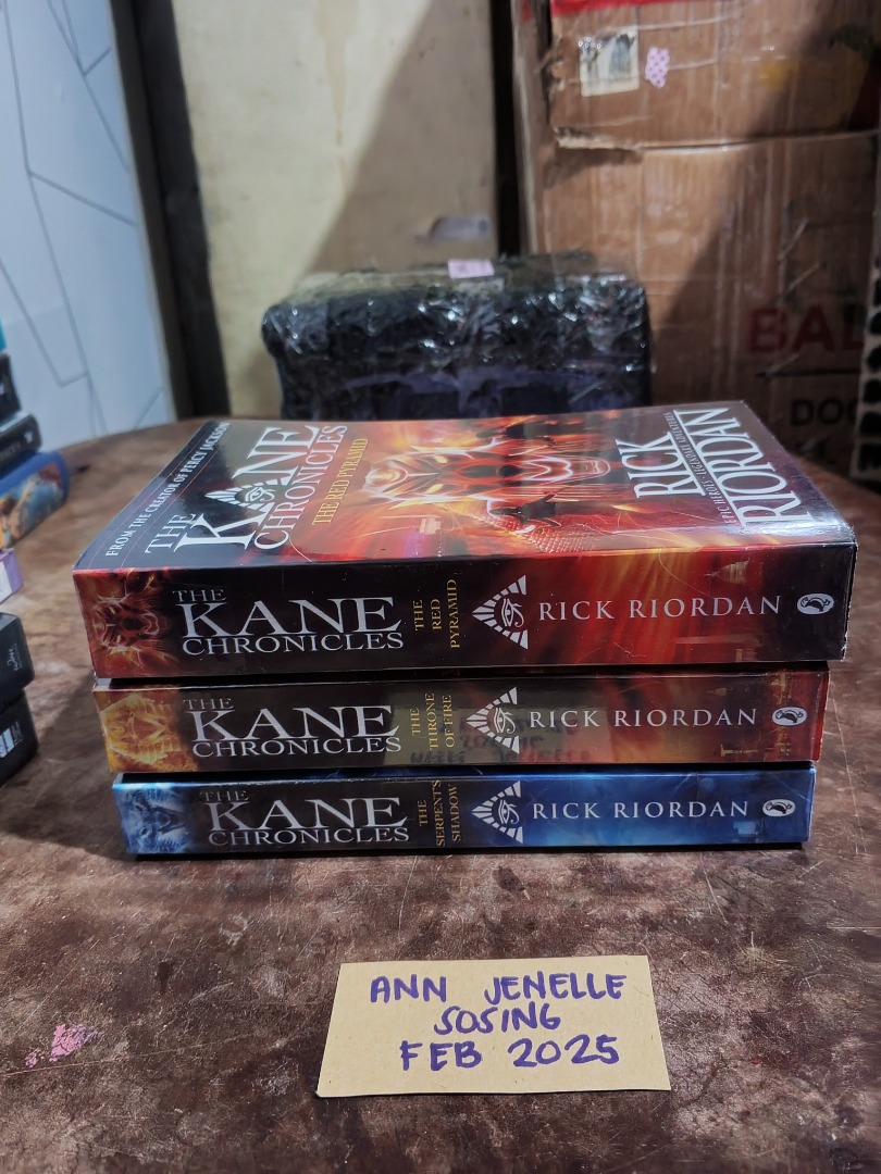 Kane Chronicles Trilogy by Rick Riordan, Hobbies & Toys, Books ...