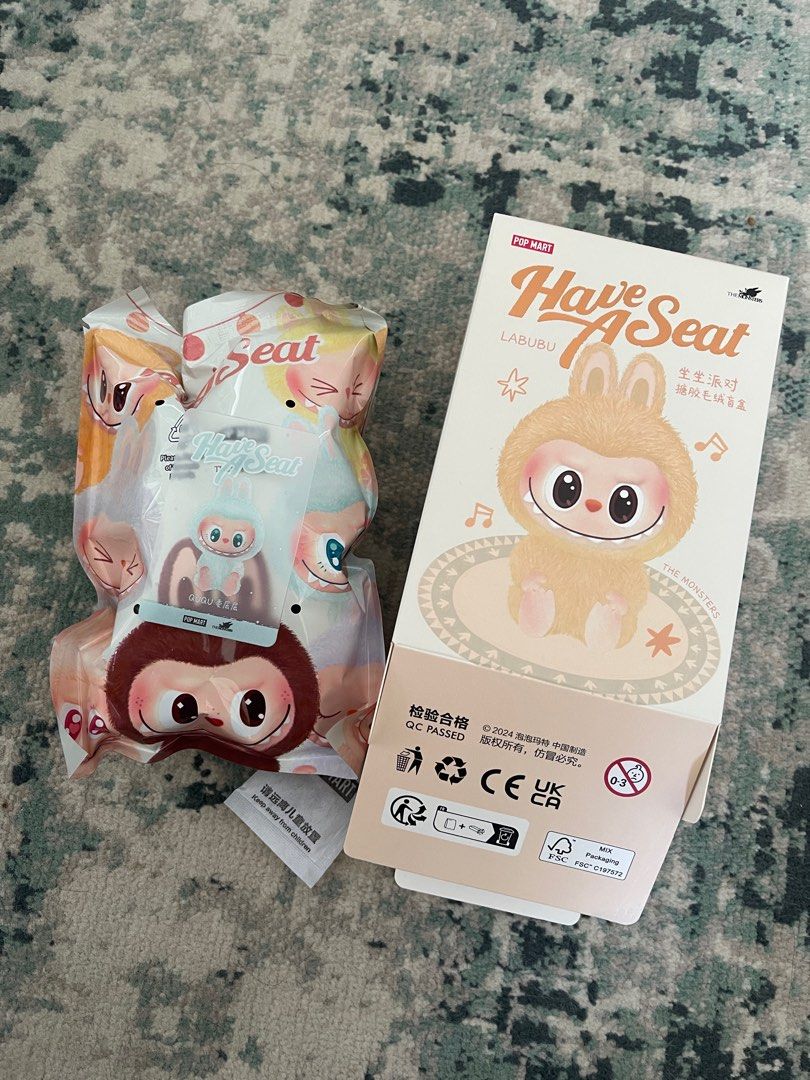 Labubu V2 : have a seat Ququ (100% ori from Pop Mart), Hobbies & Toys ...