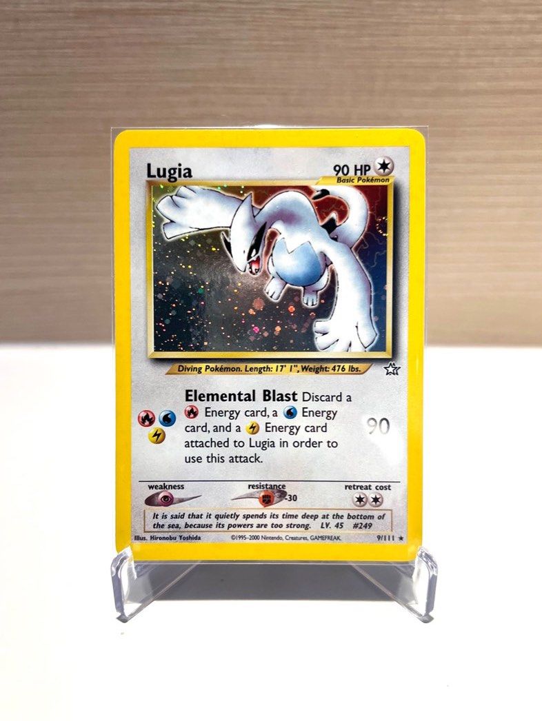 Lugia 9/111 Neo Genesis Holo Rare Vintage Pokemon Card, Hobbies & Toys ...