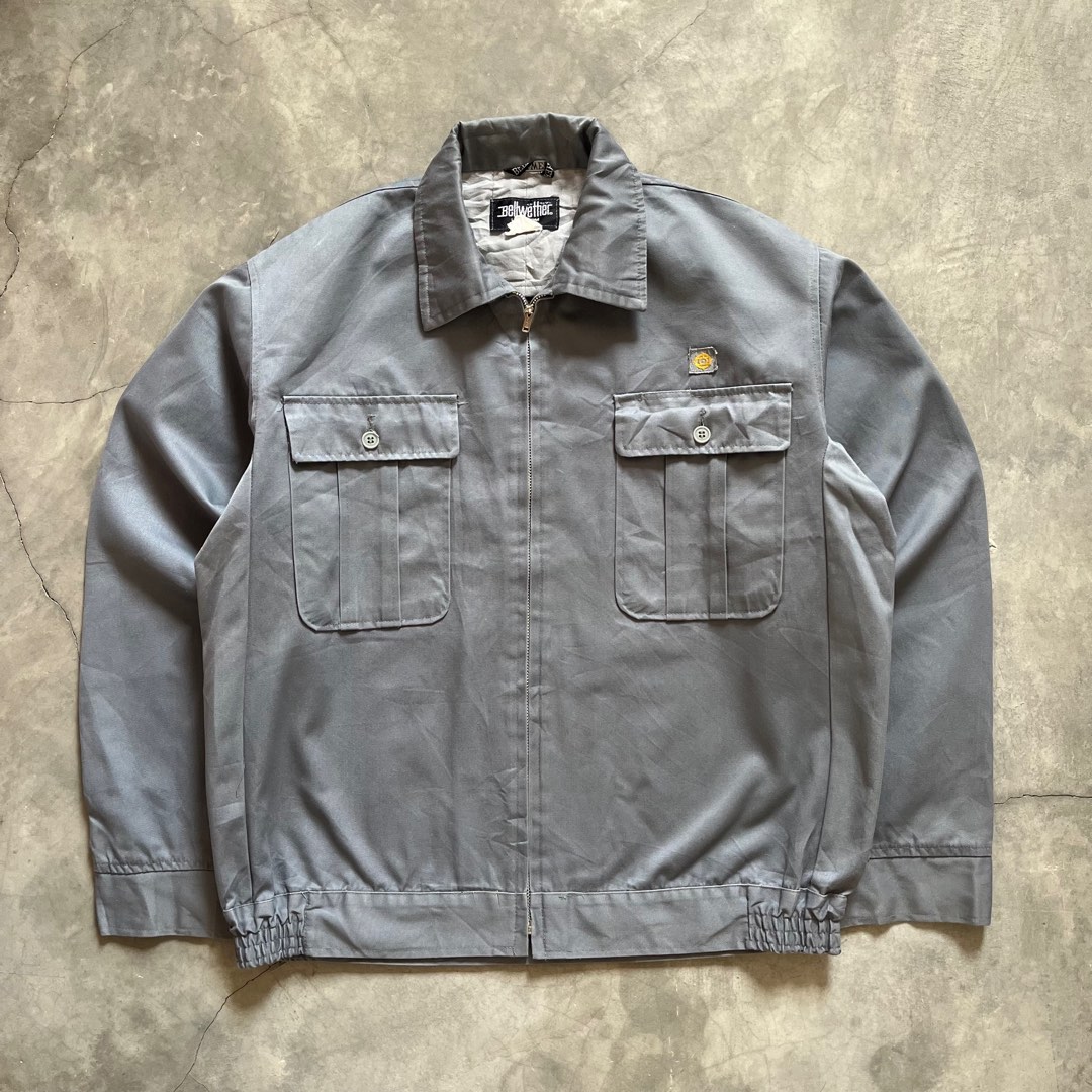 Men's Japanese Workwear Gray Jacket | Workwear Jacket | Harrington ...