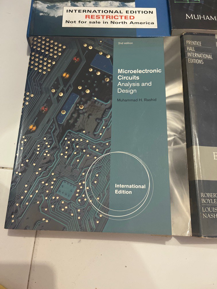 Microelectronics circuit analysis and design, Hobbies & Toys, Books ...
