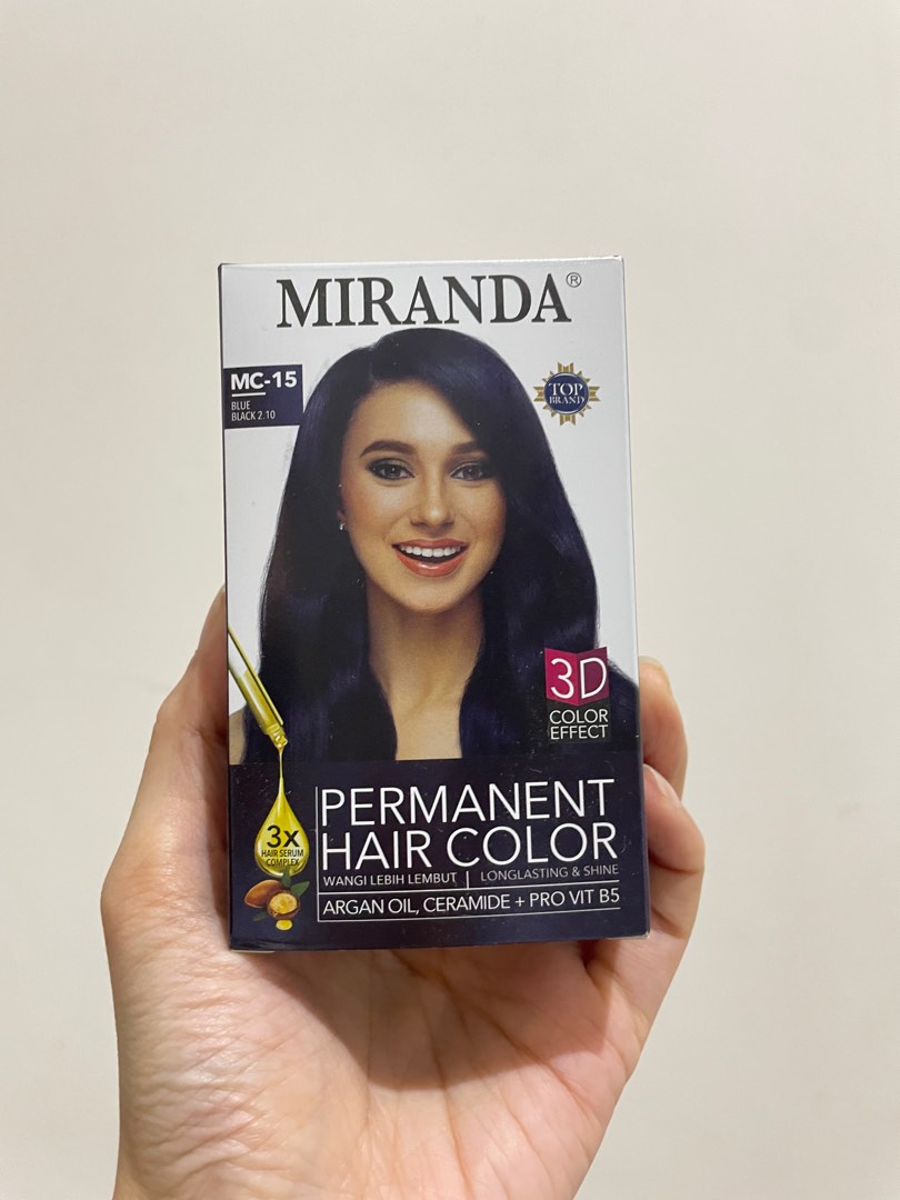Miranda hair color blue black pewarna rambut, Kesehatan & Kecantikan ...
