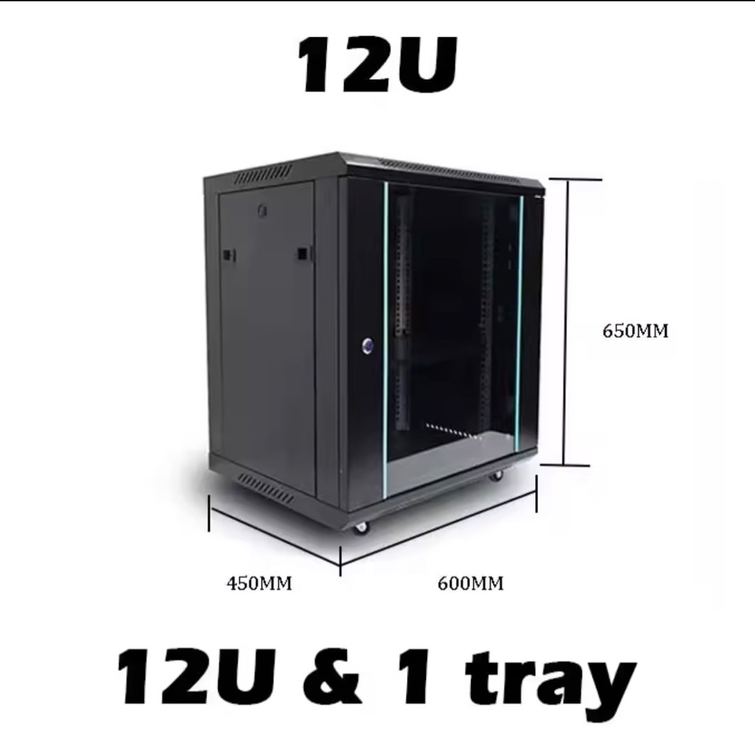 NEW - 12U Server Rack, Computers & Tech, Office & Business Technology ...