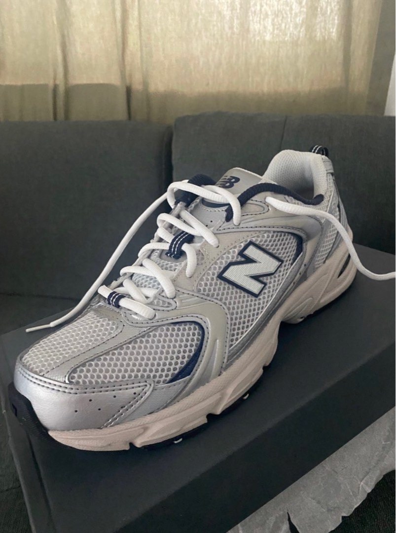New Balance 530 Summer Fog/ Navy, Men's Fashion, Footwear, Sneakers on ...