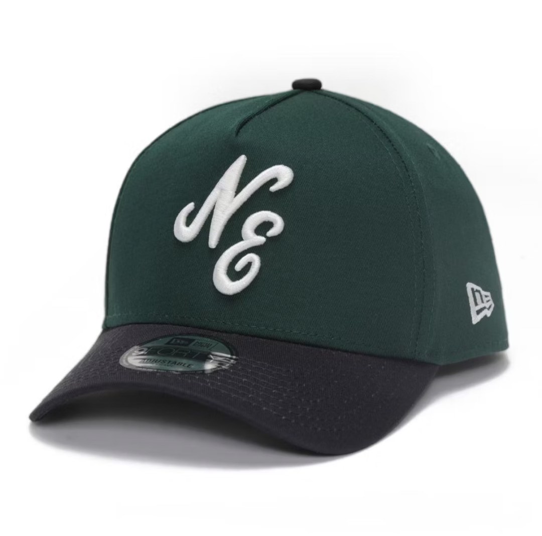 New Era Script Logo Dark Green, Men's Fashion, Watches & Accessories ...