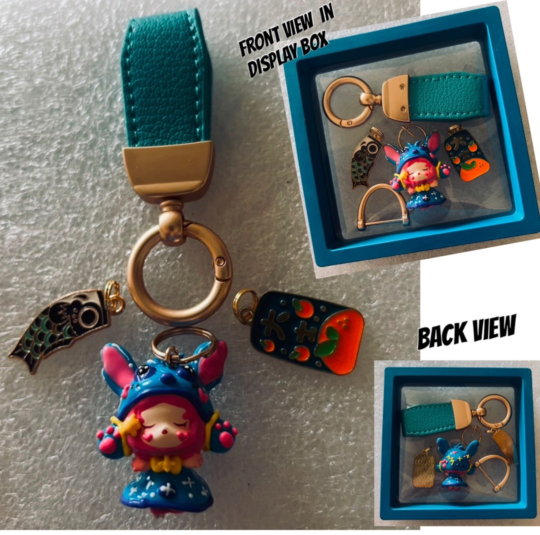 New genuine Popmart SP Skull panda modified pop bean Key Ring in ...