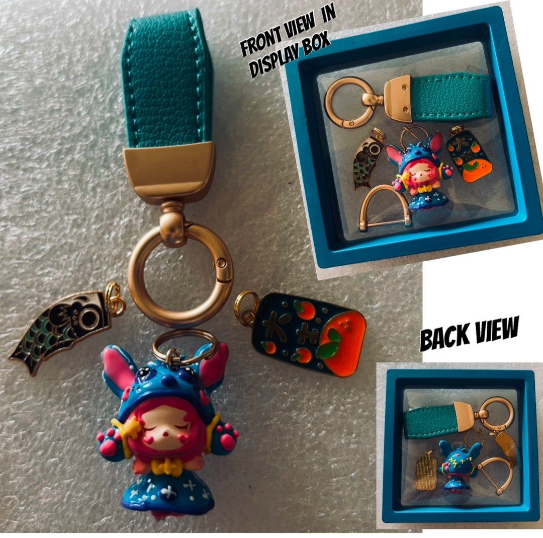 New genuine Popmart SP Skull panda modified pop bean Key Ring in ...