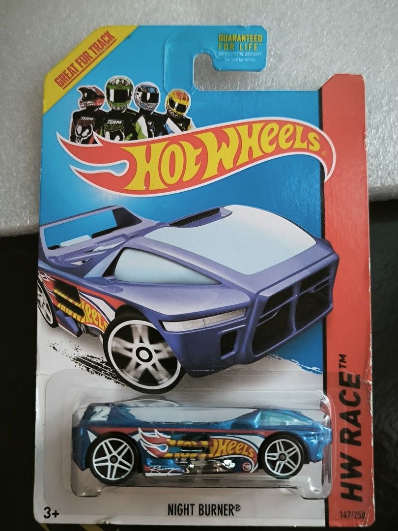 New Night Burner 2 HW Race Great For Track Treasure Hunt TH Hot Wheels ...