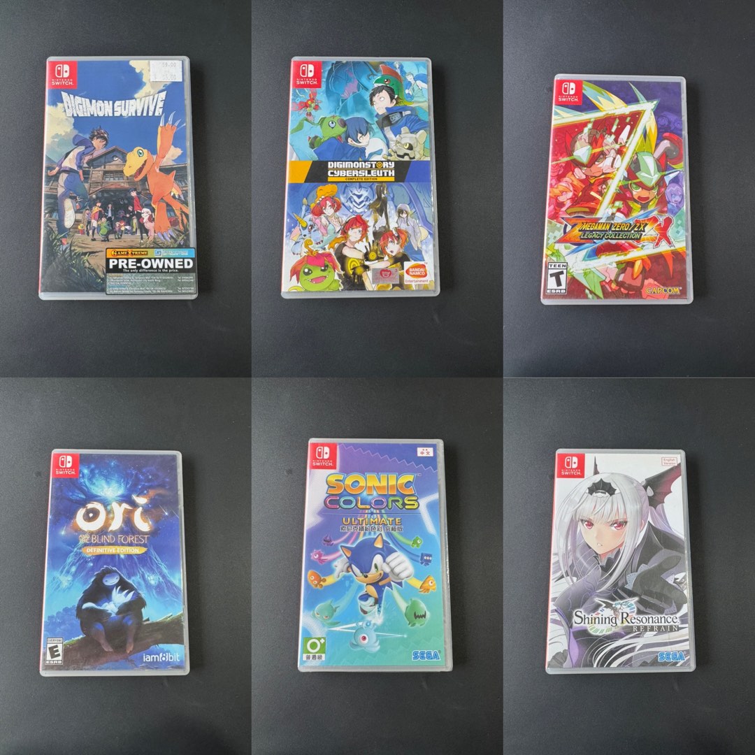 Switch Game | Digimon Survive | Digimon Story Cybersleuth | Shining Resonance Refrain | Sonic ...