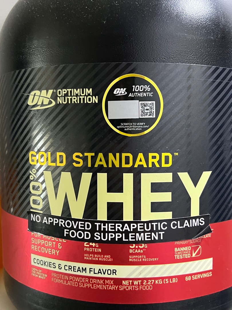 ON Whey Coookies and Cream Repack 250g, Health & Nutrition, Health ...