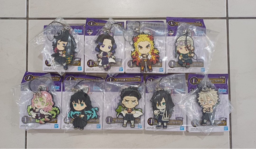 [Ori MISB][Full Set - 9 pieces] Demon Slayer Hashira Keychains, Hobbies ...