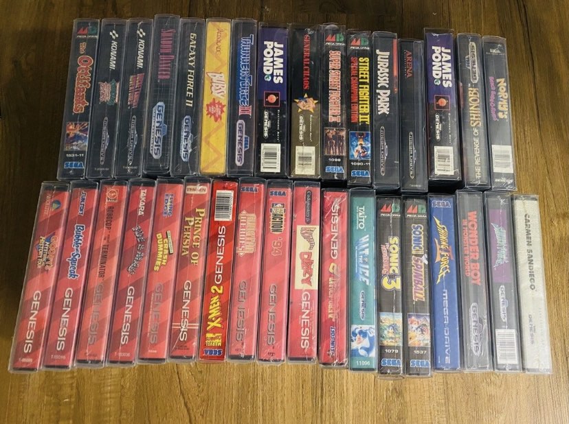 Original vintage sega genesis and mega drive games, Video Gaming, Video ...